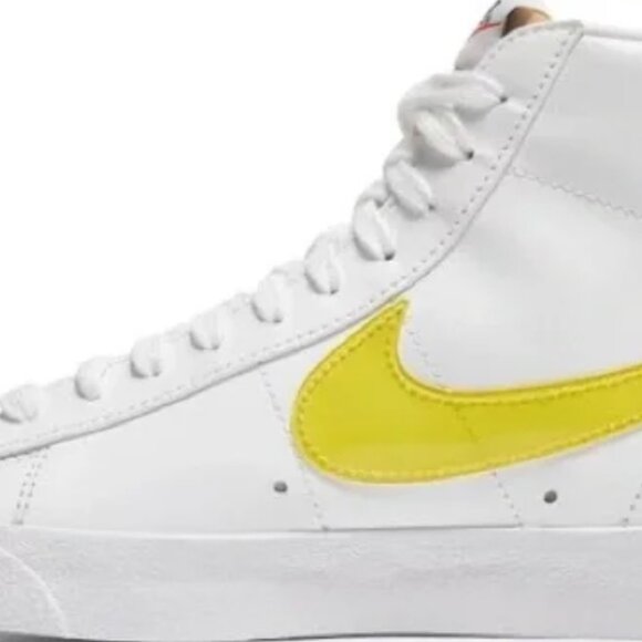 Nike | Shoes | Blazer Mid 77 Essential White Opti Yellow | Poshmark